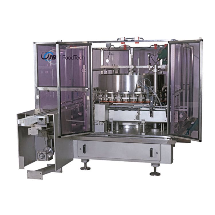 Vacuum filler - JBT - container / for food / for the food industry