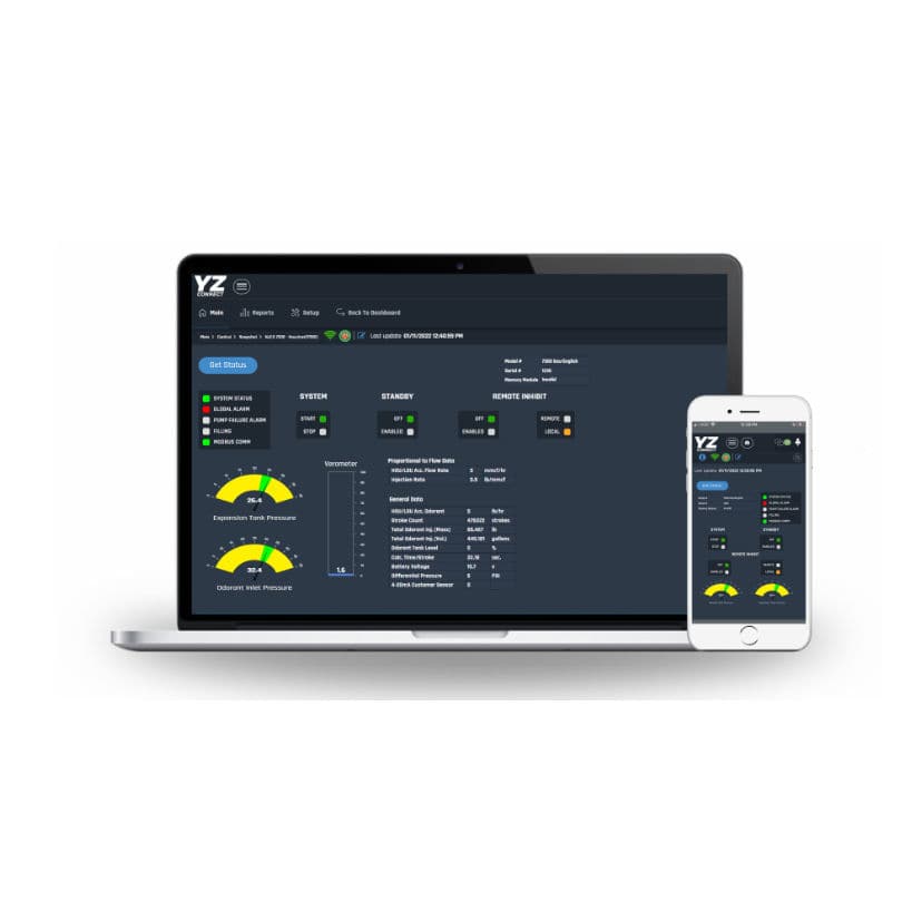 Monitoring software - YZ Connect - YZ Systems - for the gas industry ...