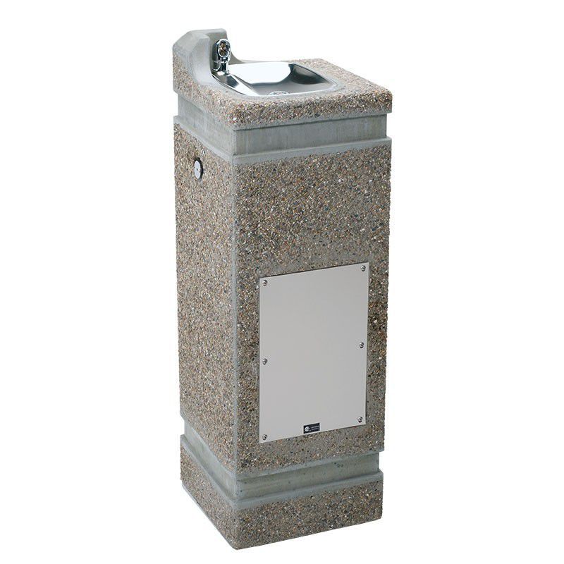 Floor-standing water dispenser - 3121 - Haws Corporation - stainless ...