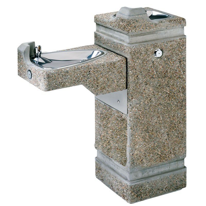 Floor-standing water dispenser - 3150 - Haws Corporation - stainless ...