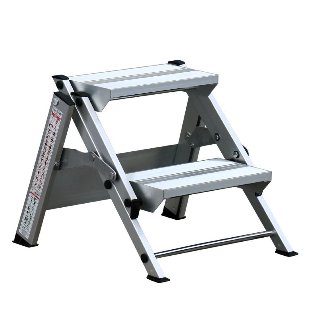 Fixed step ladder - SW-1106 - CAGSAN LADDERS - aluminum