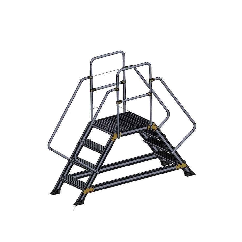 Steel ladder - CAGSAN LADDERS - platform