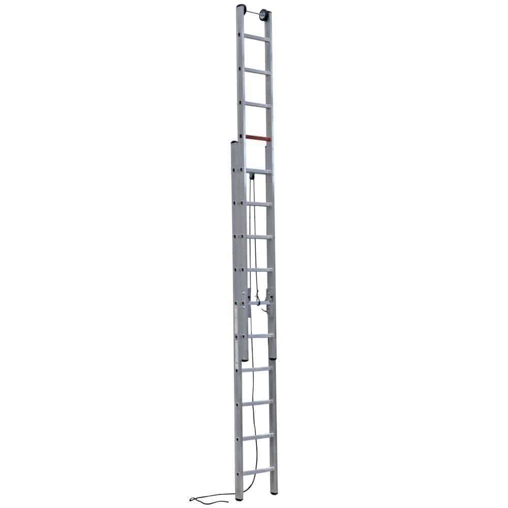 Aluminum ladder - M100xx - CAGSAN LADDERS - rope-operated / retractable
