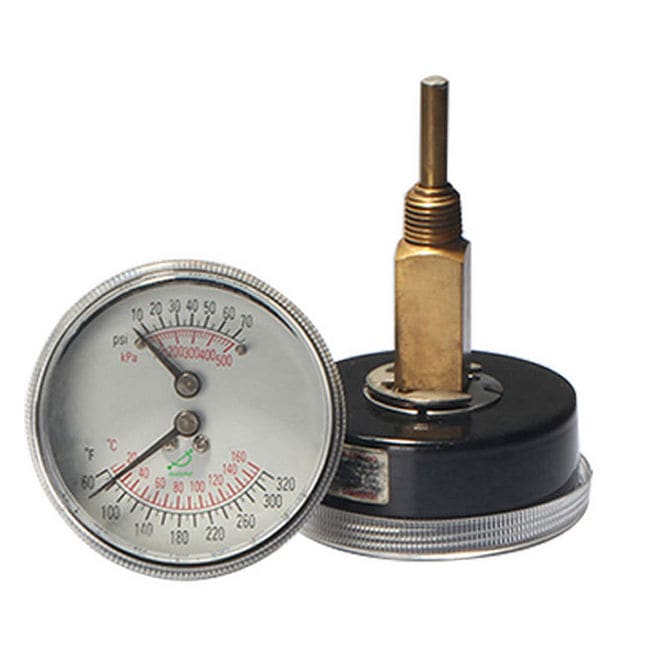 Dial pressure gauge and thermometer - WHT-2B - Shanghai QualityWell ...
