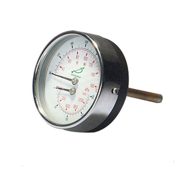 Dial pressure gauge and thermometer - WHT-13 - Shanghai QualityWell ...