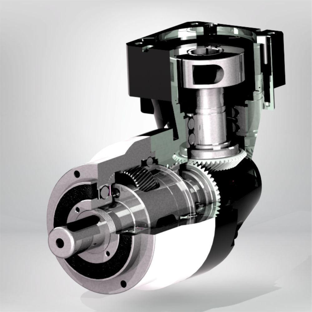 Right angle servo-gearbox - AER235 - Newstart Planetary Gear Boxes Co ...