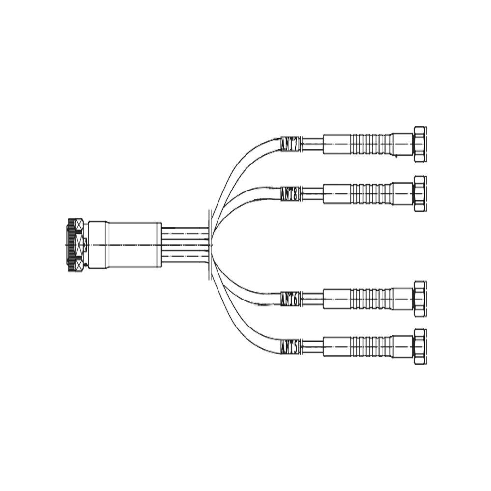 Hybrid optical cable - HBC-14HF-MQ4 series - Amphenol Antenna Solutions