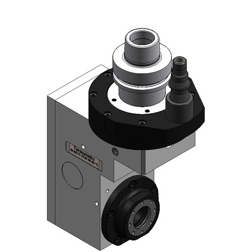 90° aggregate head - H6314H0570 (HSK F63) - HSD - single-sided / for ...