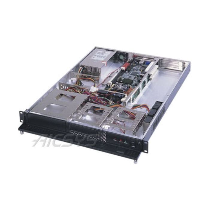Rack-mount PC chassis - RCK-104B - AICSYS Inc - 19" / 1U / backplane