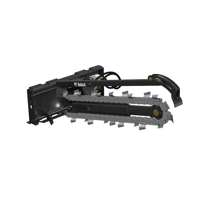 Chain trencher - BOBCAT - rubber-tired / for skid steer loaders