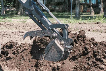 Skid steer loader hydraulic backhoe - Bob-Tach - BOBCAT