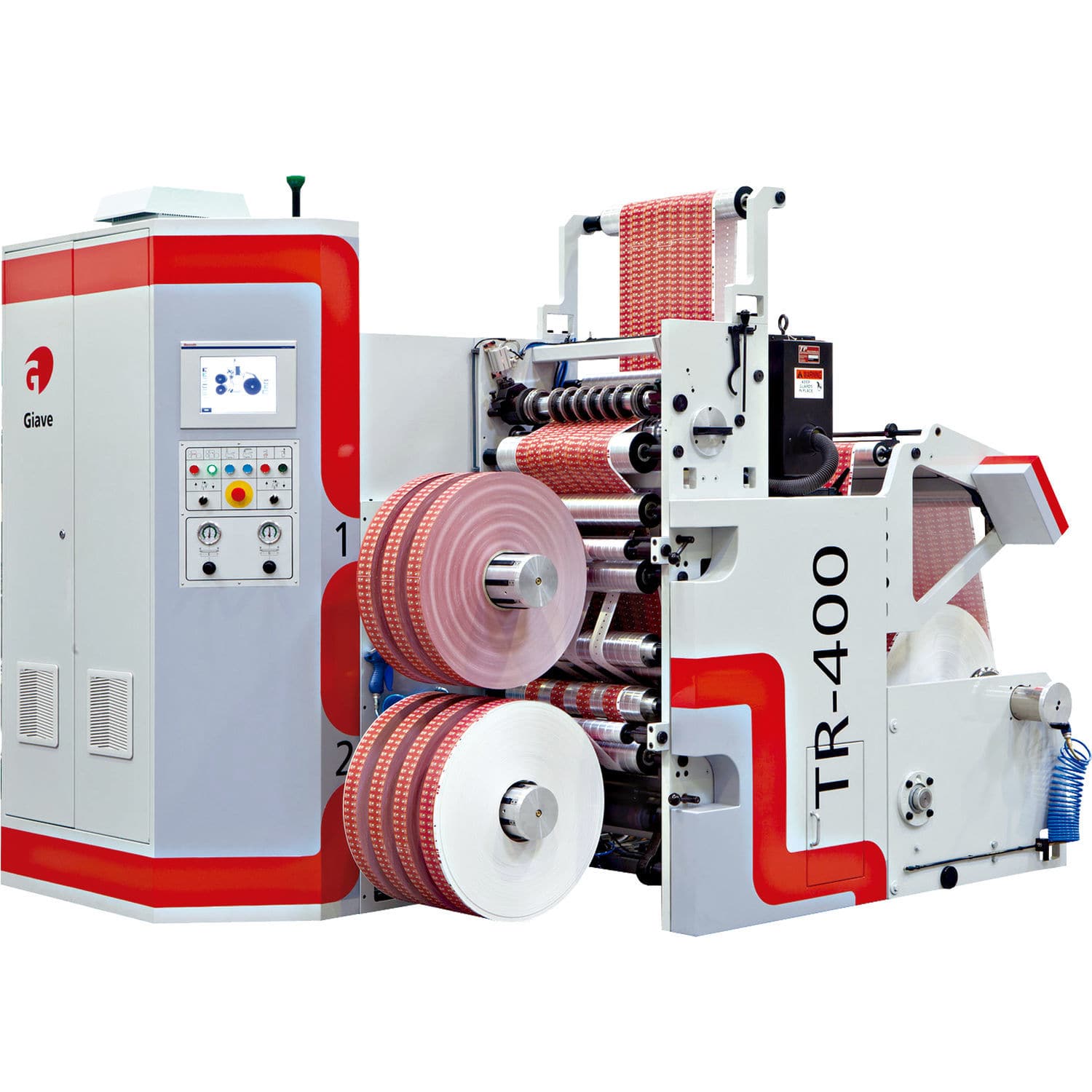 Label slitter-rewinder - CR/TR Series - GIAVE S.a - for packaging