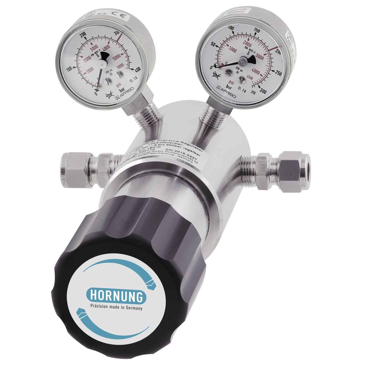 Gas pressure regulator - HD 550 - Hornung GmbH - piston / single-stage ...