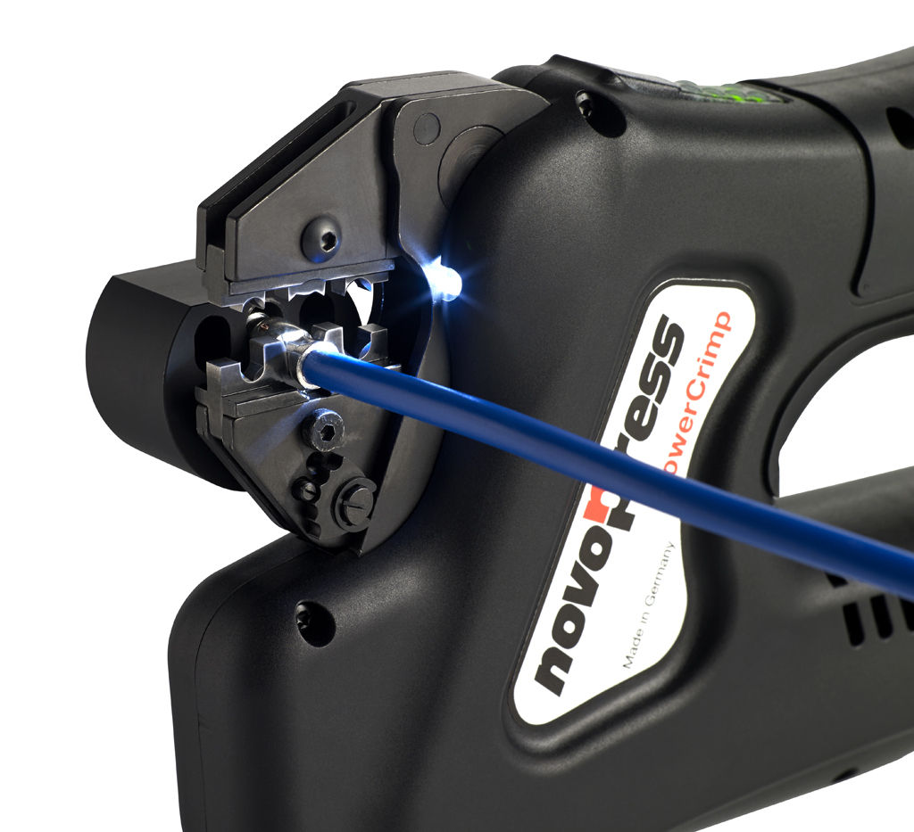 Electric crimping tool / for wire / battery-operated - PowerCrimp ...