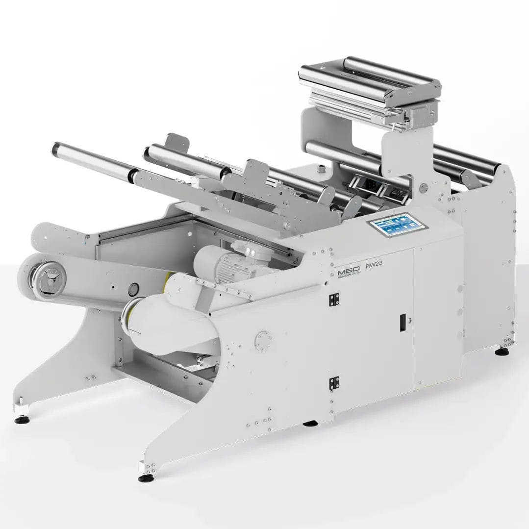 Paper rewinder-winder - RW23 - MBO-folder - drive / roller / robust
