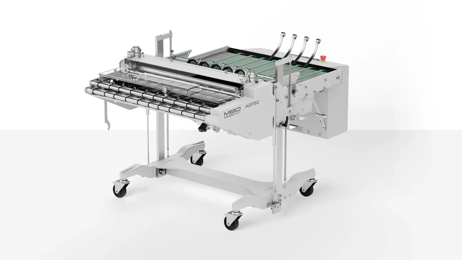 Stacking stacker - ASP82 - MBO-folder - paper / mobile / automatic