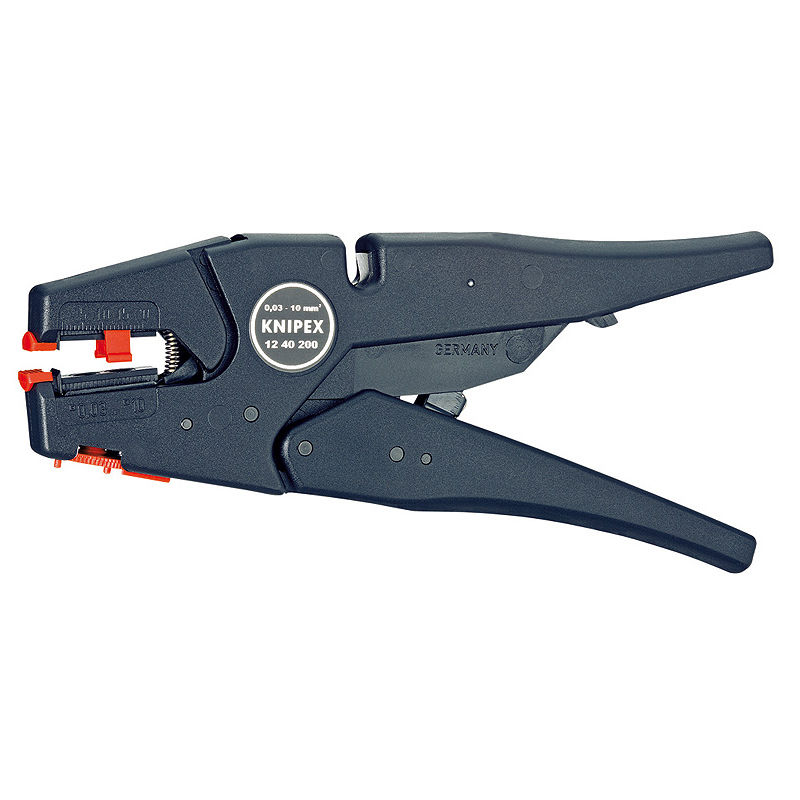 Self-adjusting wire stripper - 12 40 200 - KNIPEX - for cables / for ...