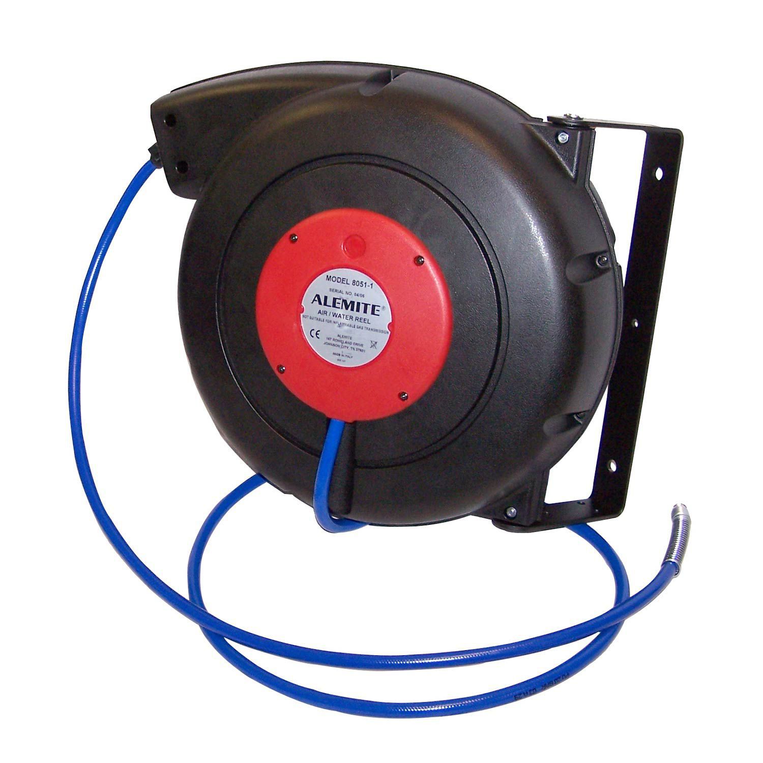 Hose reel - 8051-1 - Alemite - spring rewind / for water / for air