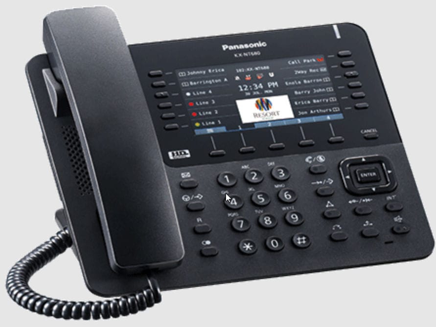 IP telephone - KX-NT680 - Panasonic Business Communication - Ethernet / Bluetooth / with LCD display