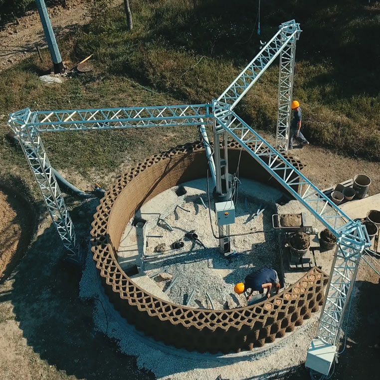 Concrete 3D printer - WASP - for mortar / construction / LDM