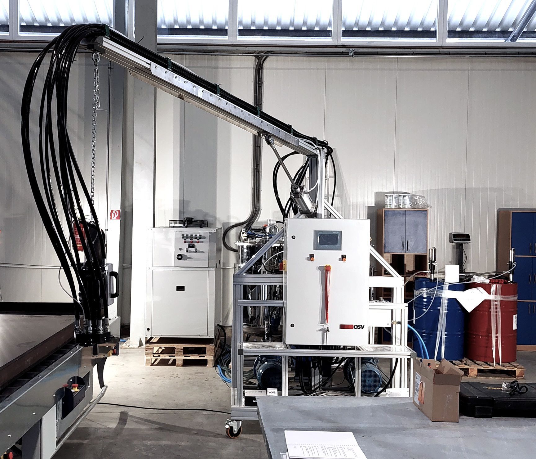 PU foam mixing and metering unit - H series - OSV - high-pressure / two ...