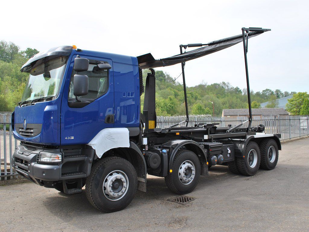 Hydraulic tarpaulin system - AUTOCOVER - Transcover - steel