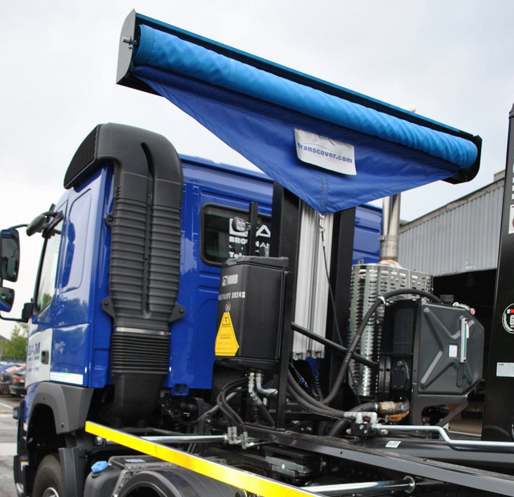 Pneumatic tarpaulin system - HYCOVER - Transcover - aluminium