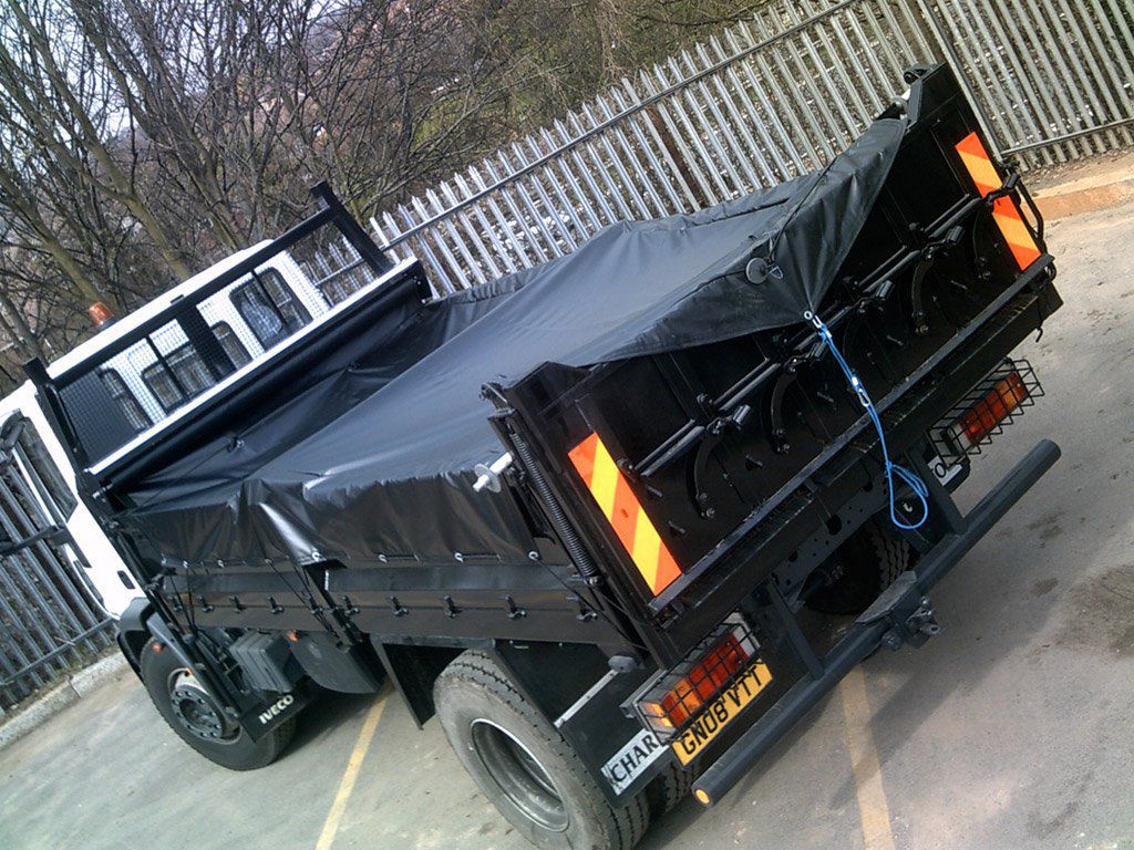 Mechanical tarpaulin system - PULLCOVER - Transcover - steel