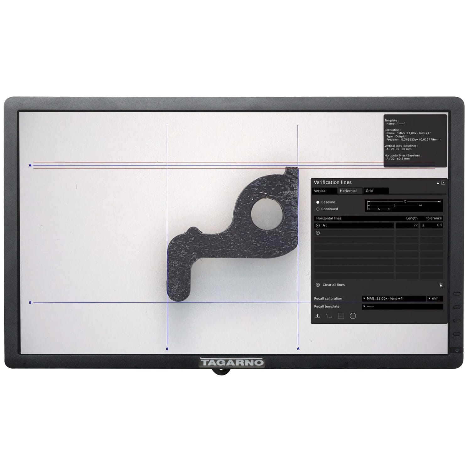 Verification App - TAGARNO - visual inspection / for digital microscopes