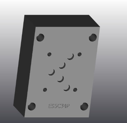 4-way manifold - ES5C34P - EUROFLUID HYDRAULIC SRL - cast iron / Cetop 5