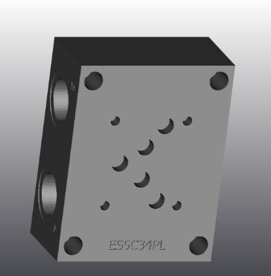 4-way manifold - ES5C34PL - EUROFLUID HYDRAULIC SRL - cast iron / Cetop 5