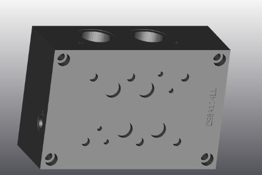 4-way manifold - ES8A114LL - EUROFLUID HYDRAULIC SRL - cast iron / Cetop 8