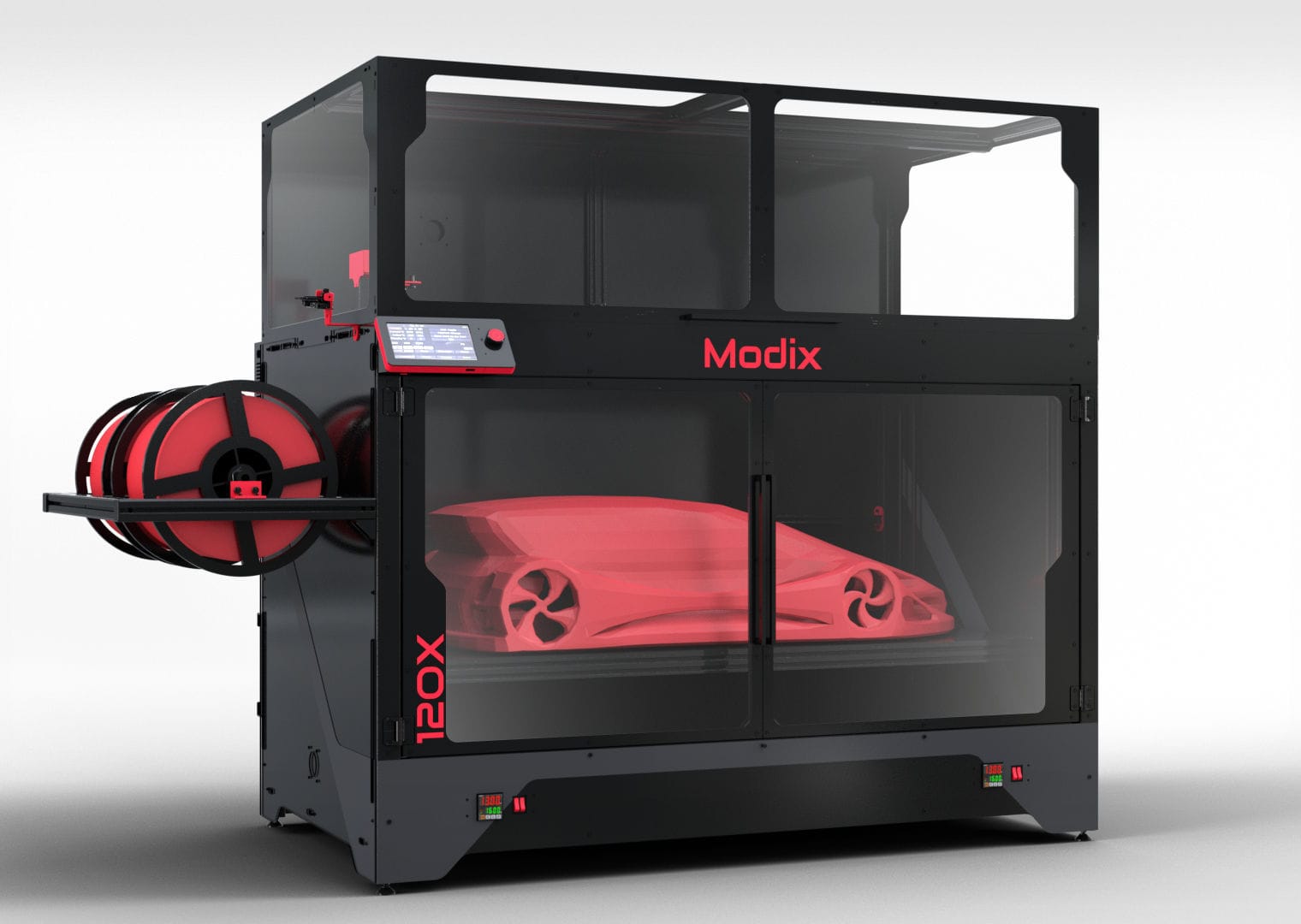 PEI 3D printer - BIG-120X - Modix Large 3D Printers - industrial / IDEX ...
