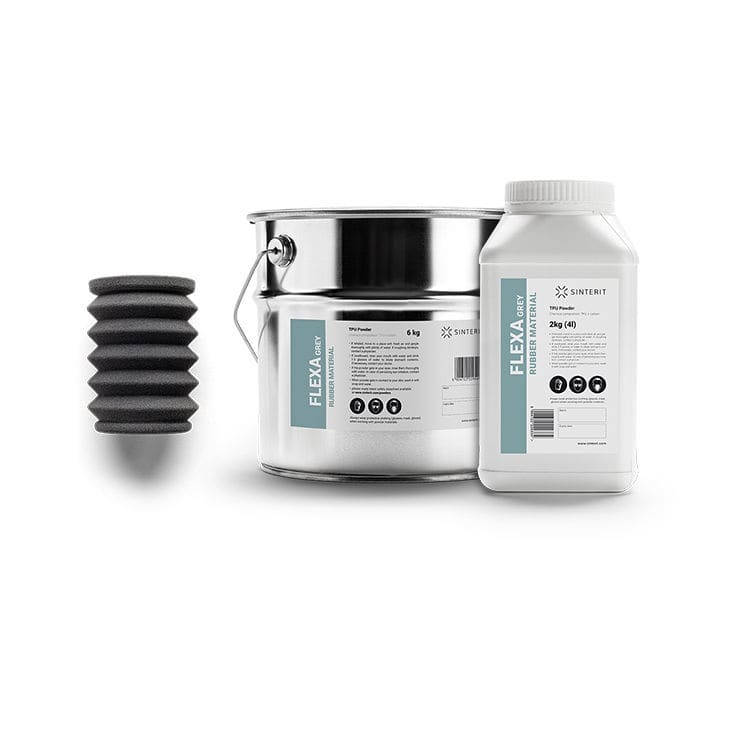TPU 3D printing powder - FLEXA Grey - Sinterit - reusable / SLS ...