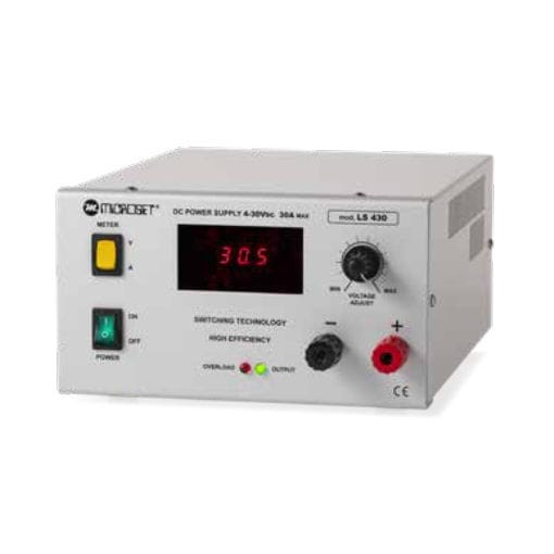 Tabletop power supply - LS 40 - Microset - AC/DC / stabilized / switching