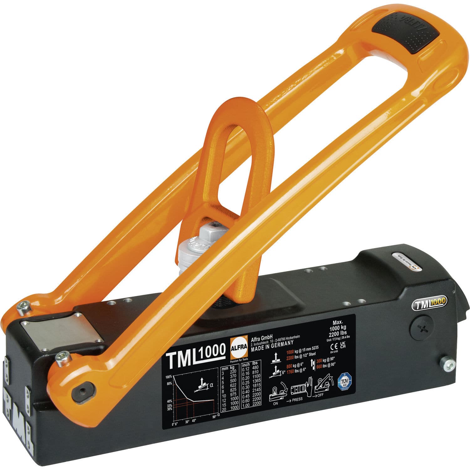Manually switched permanent lifting magnet - TML 1000 - ALFRA GmbH ...
