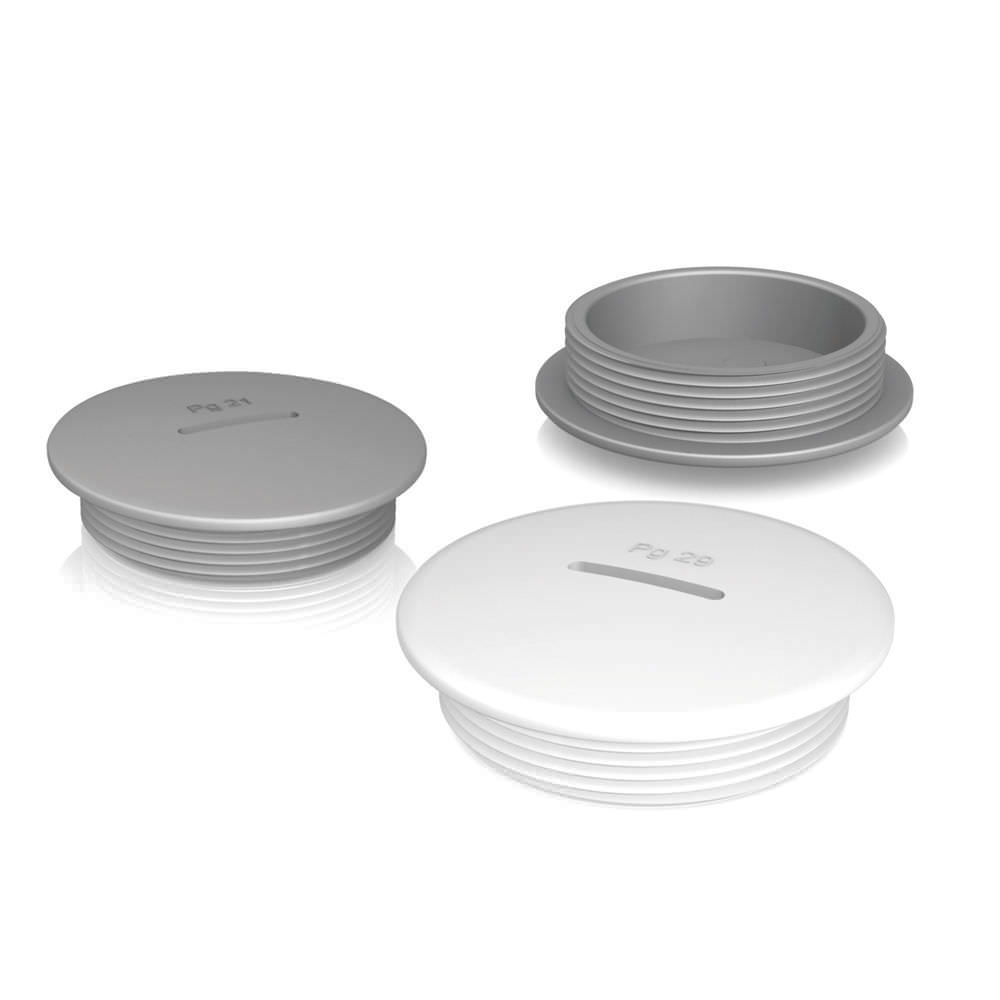 Round plug - BBS - CPS - Cable Protection Systems - threaded / plastic