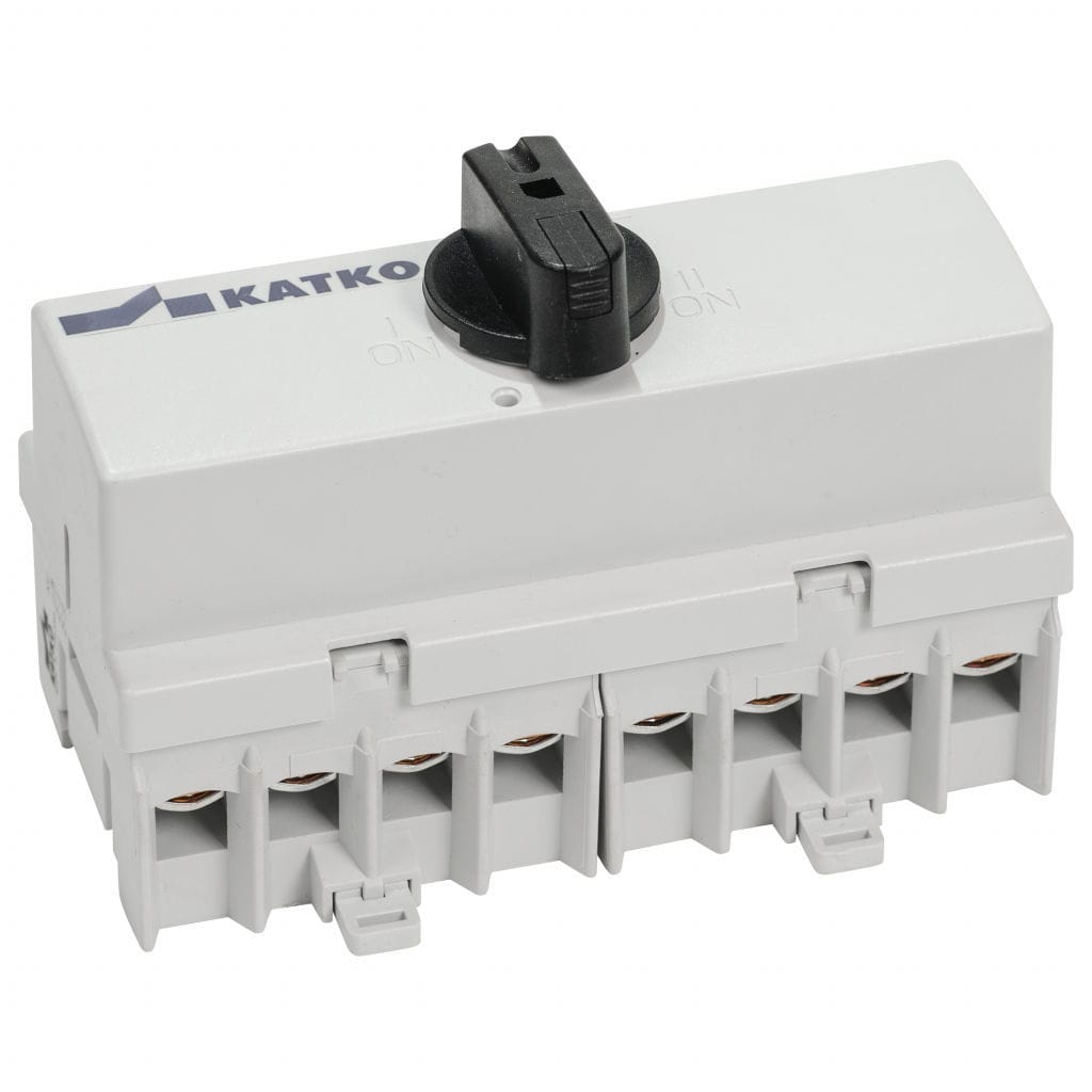 Manual changeover switch - KU 4125VV - KATKO - DIN rail / compact / 4-pole