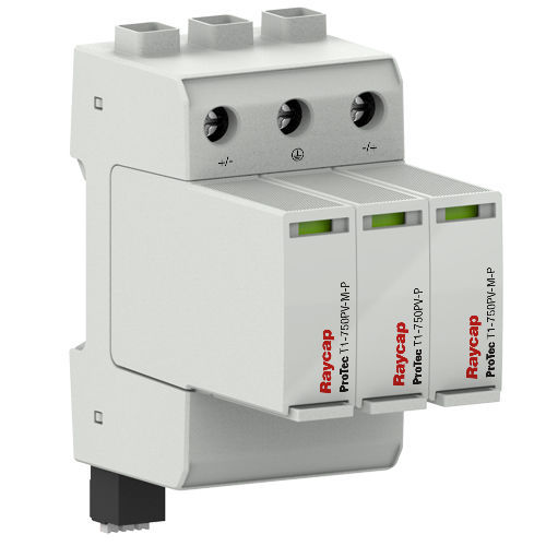 Type 2 surge protector - ProTec T1-PV - Raycap - type 1 / type 1CA ...