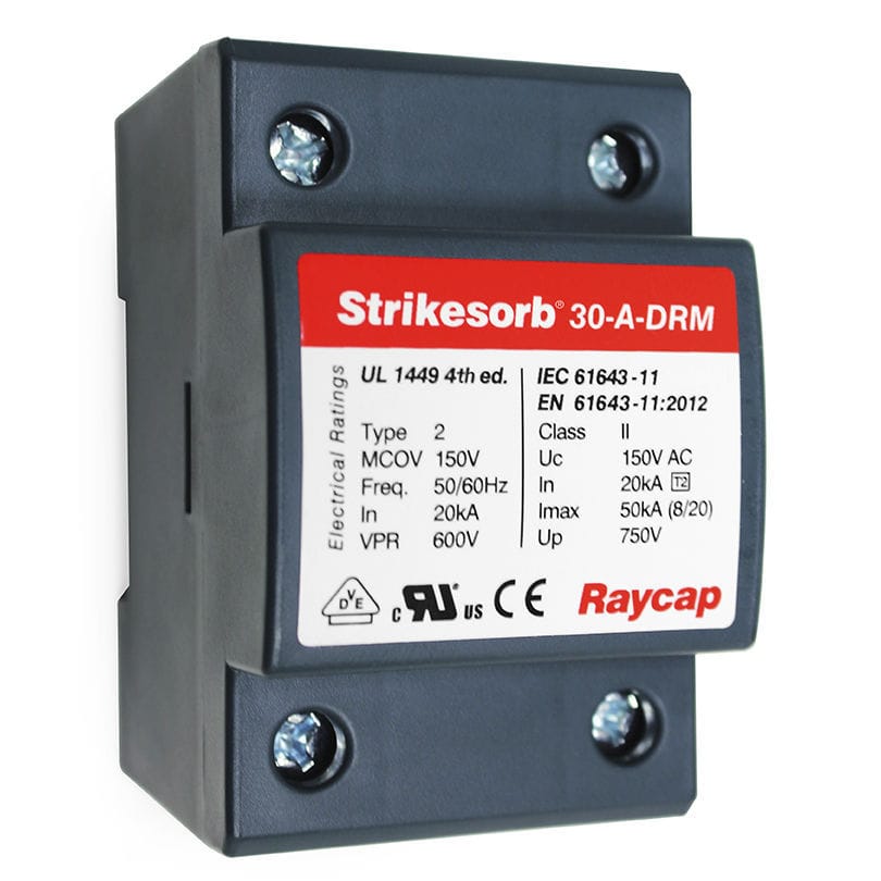 Type 2 surge protector - Strikesorb 30-DRM - Raycap - class II ...