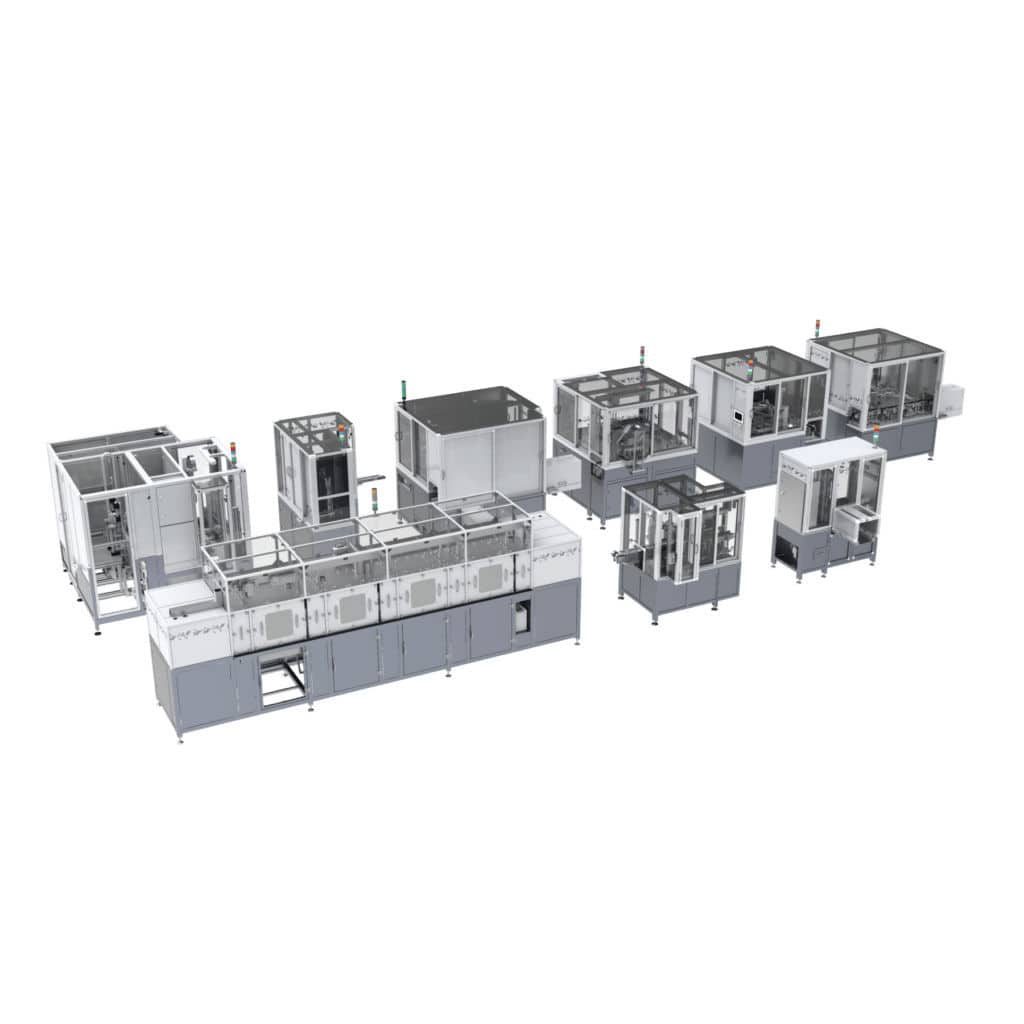 Automatic assembly line - SIROCO, S.A. - modular / for welding