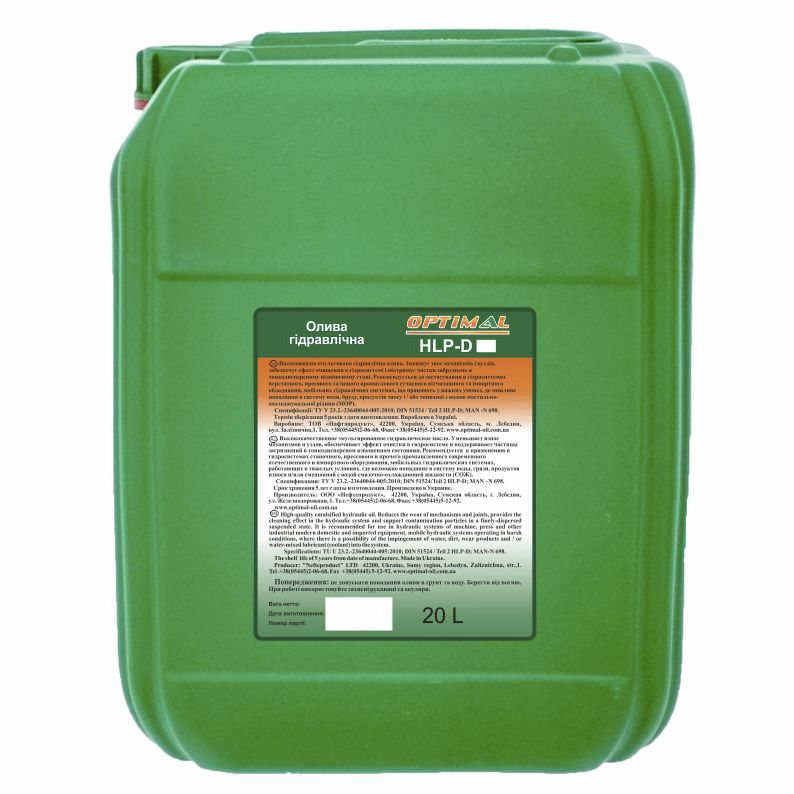 Hydraulic oil - HVLP- D series - Optimal Oil - lubricant / for industry ...