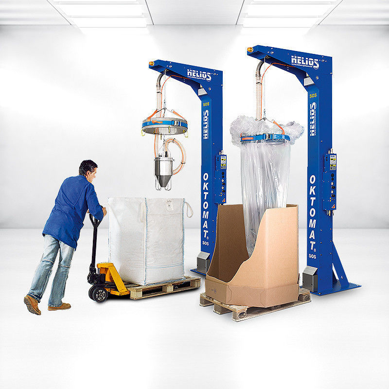 Vibrating big bag emptying station - Oktomat® SOS - HELIOS Gerätebau ...
