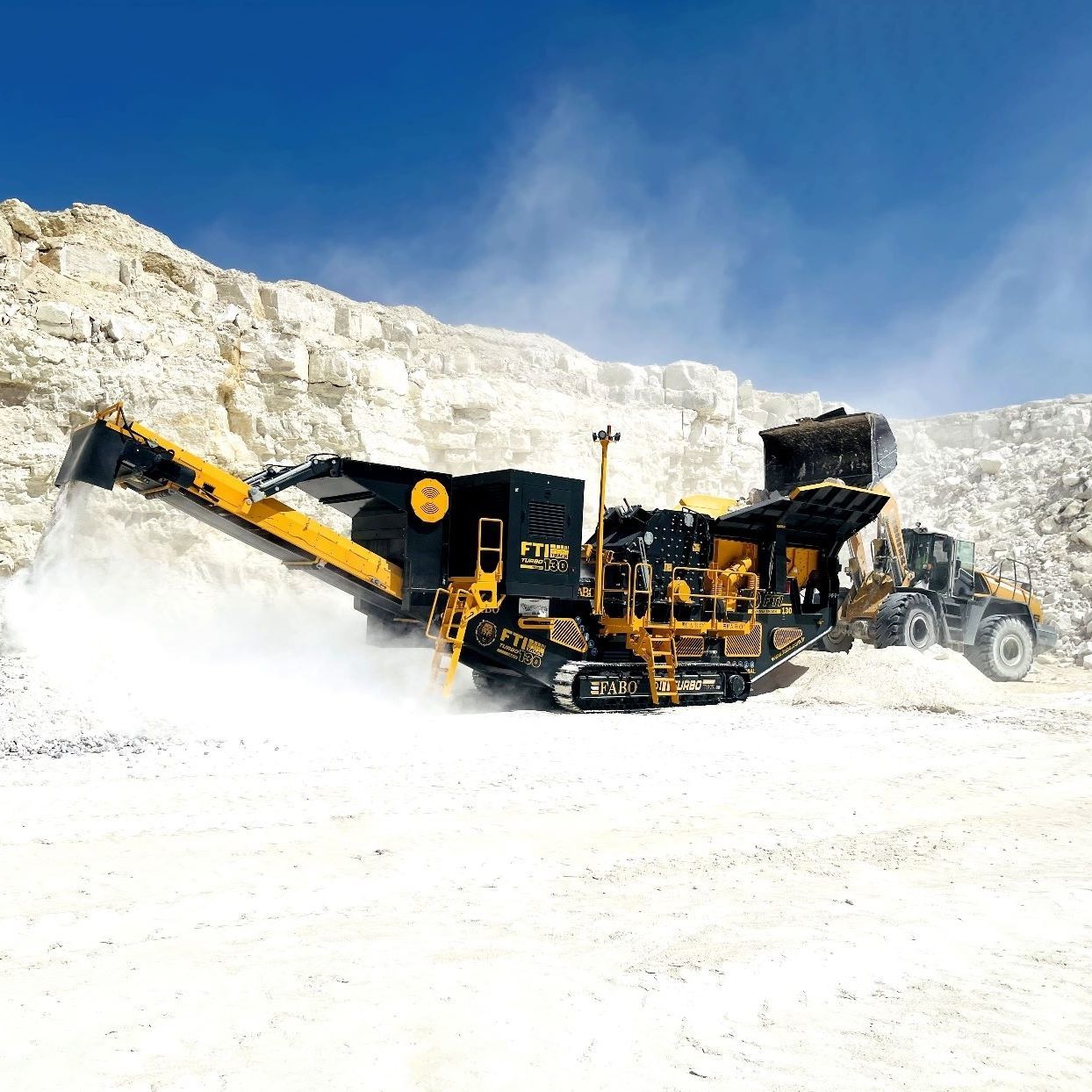 Impact crushing and screening plant - FTI-130 - Fabo Crushing Screening & Concrete Plants ...