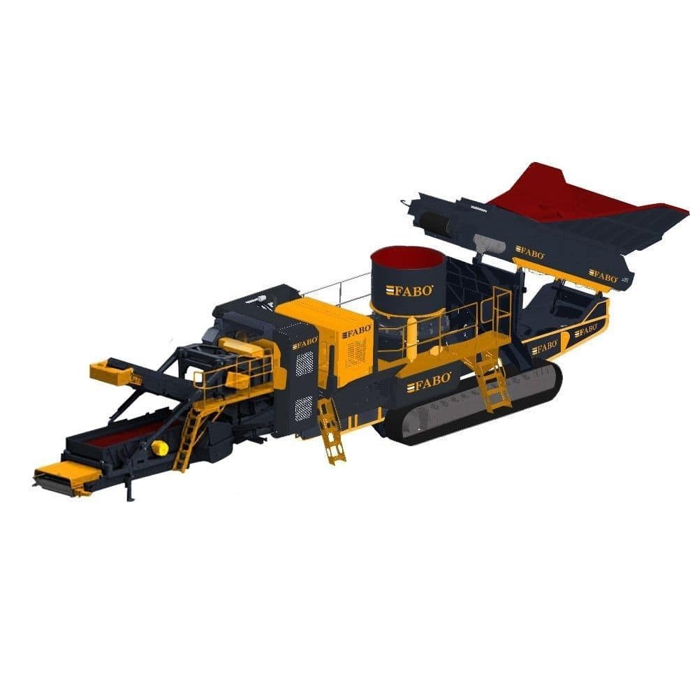 Cone crushing and screening plant - FTC-200 - Fabo Crushing Screening ...
