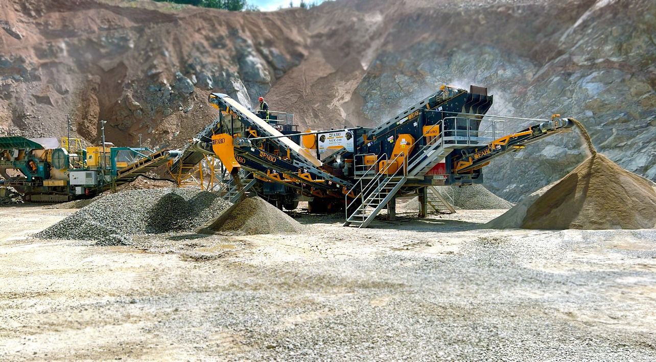 Cone crushing and screening plant - MCC series - Fabo Crushing ...