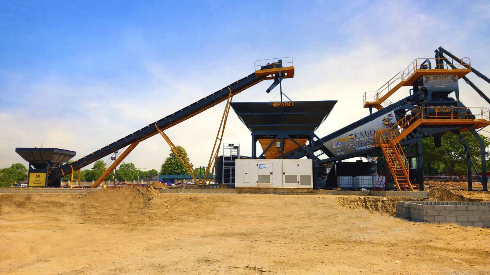 Mobile concrete batching plant - TURBOMIX-120 - Fabo Crushing Screening ...