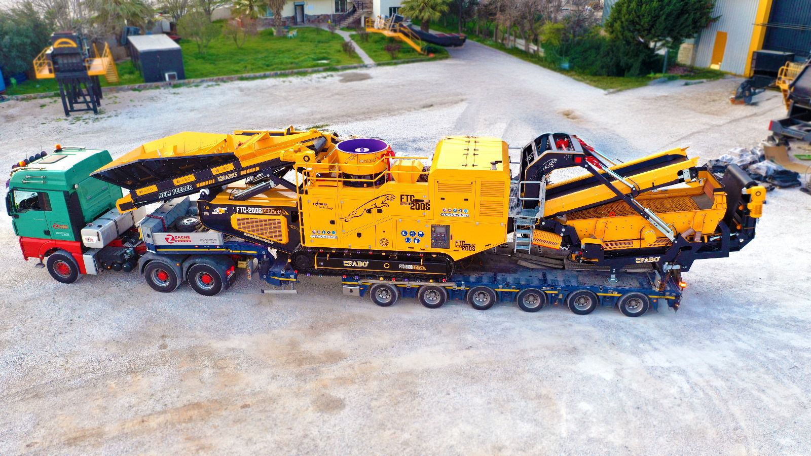 Cone crushing and screening plant - FTC-200S - Fabo Crushing Screening ...