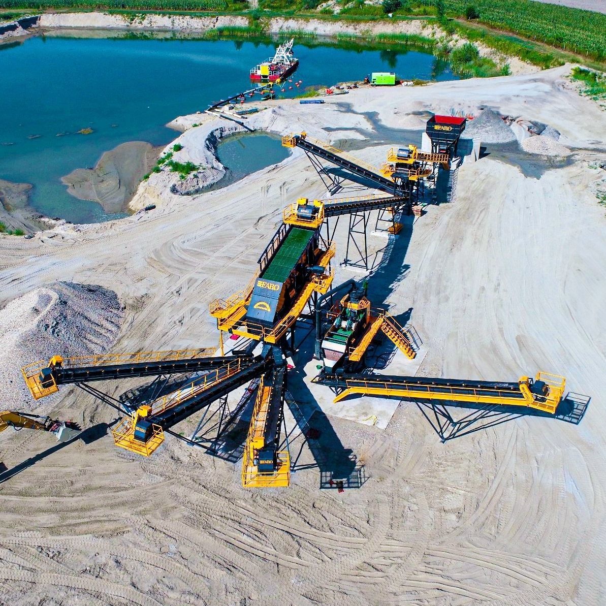 Stationary crushing and screening plant - Fabo Crushing Screening ...
