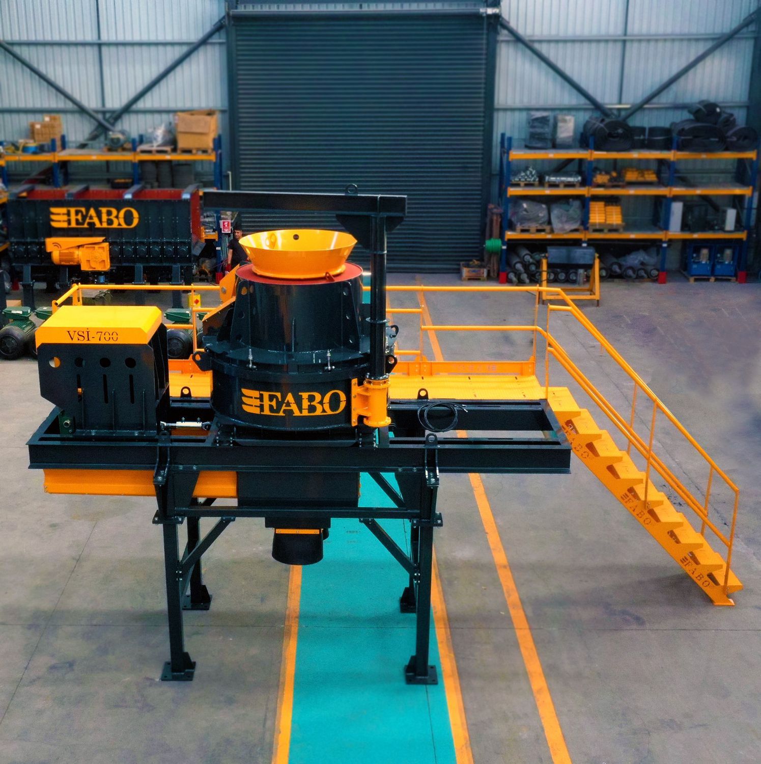 Vertical-shaft impact crushing and screening plant - VSI-700 - Fabo ...